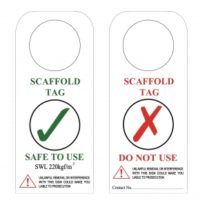 Scaffold Inspection Tag | Grandhome Scaffold Enterprise