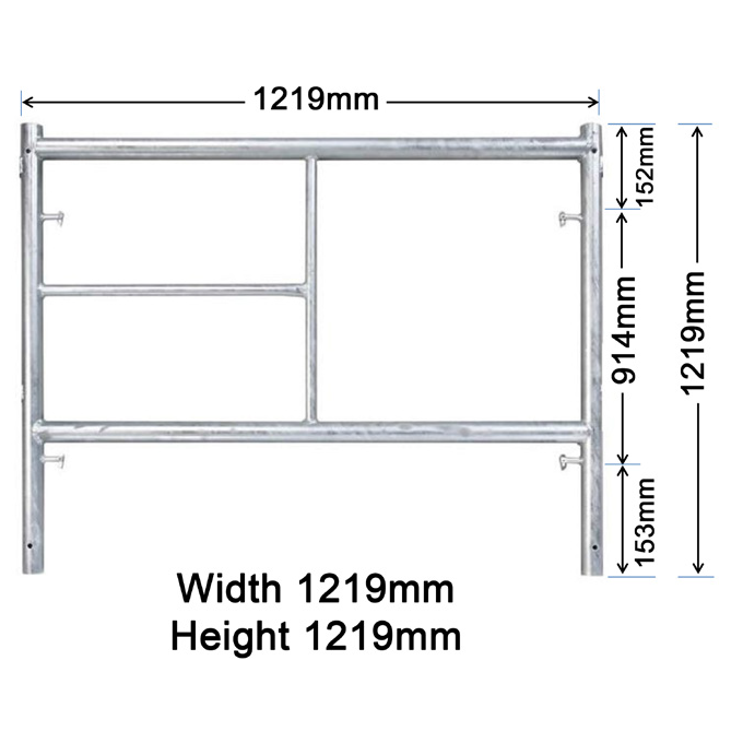 1219MM X 1219MM Ladder Frame | Grandhome Scaffold Enterprise